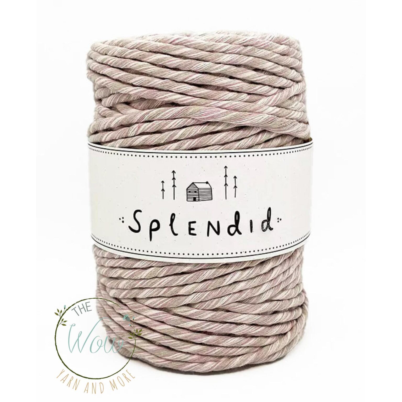 Splendid makramé fonal 5 mm - hortenzia The WOW fonal