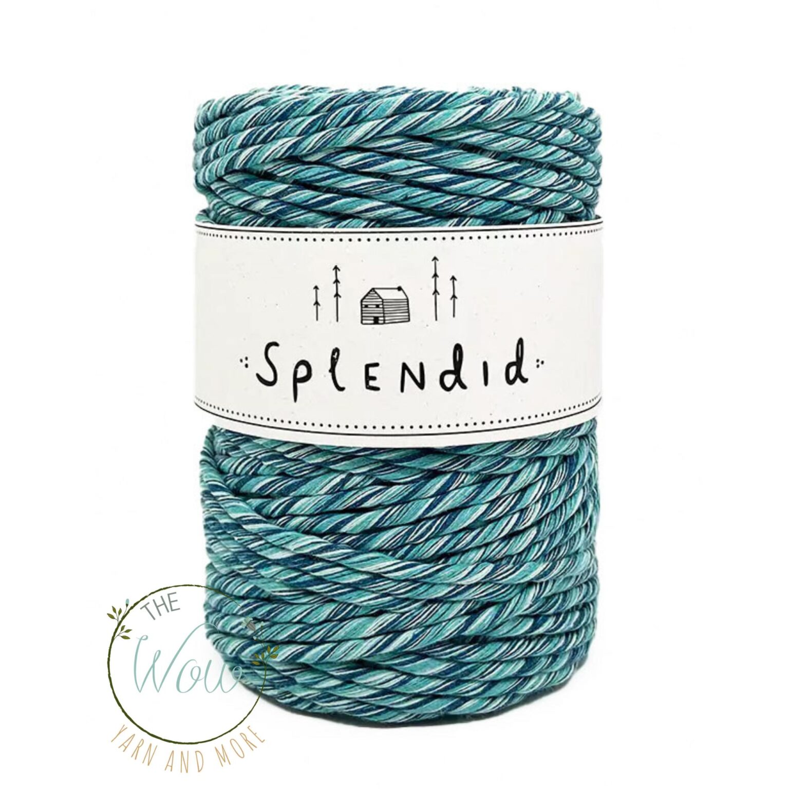 Splendid makramé fonal 5 mm - tenger The WOW fonal